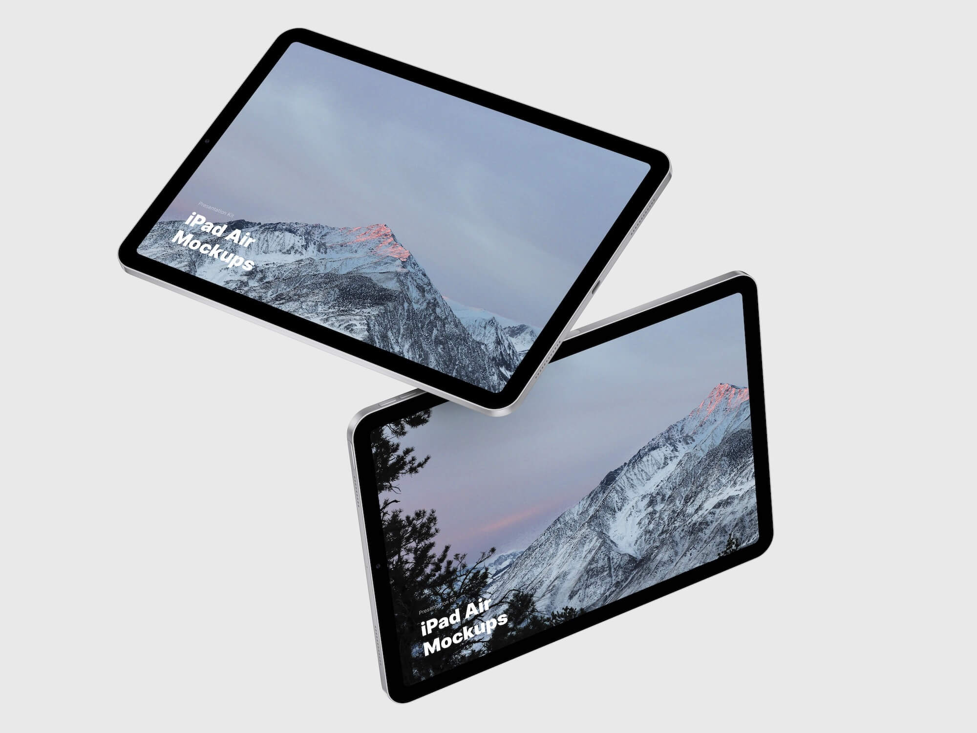 iPad Air (2020) Realistic Mockups, Scene 09 | Figma, Sketch, Photoshop