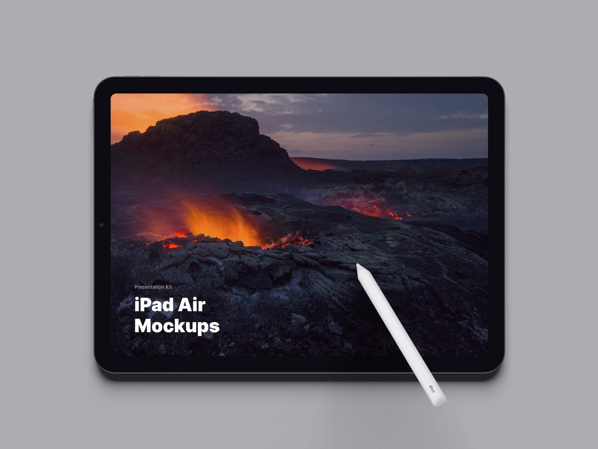 iPad Air (2020) Realistic Mockups, Scene 11 | Figma, Sketch, Photoshop