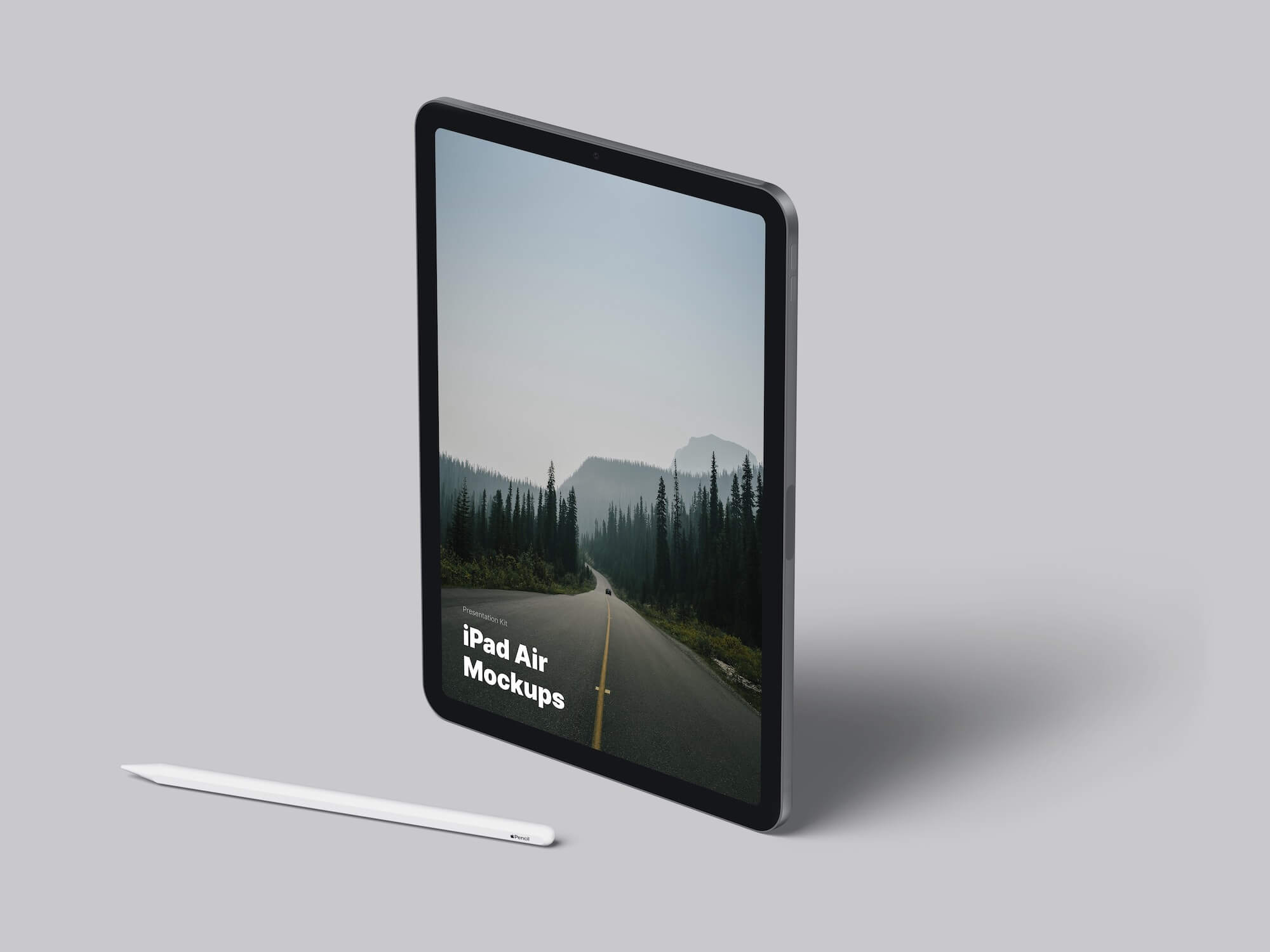 iPad Air (2020) Realistic Mockups, Scene 04 | Figma, Sketch, Photoshop