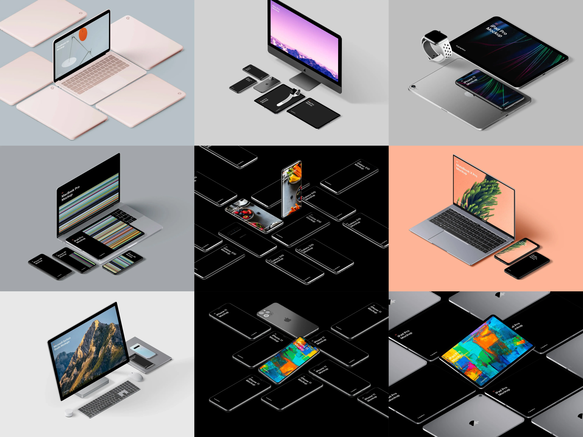 Download Isometric Mockup Scene Creator | Premium Mockups Collection ...