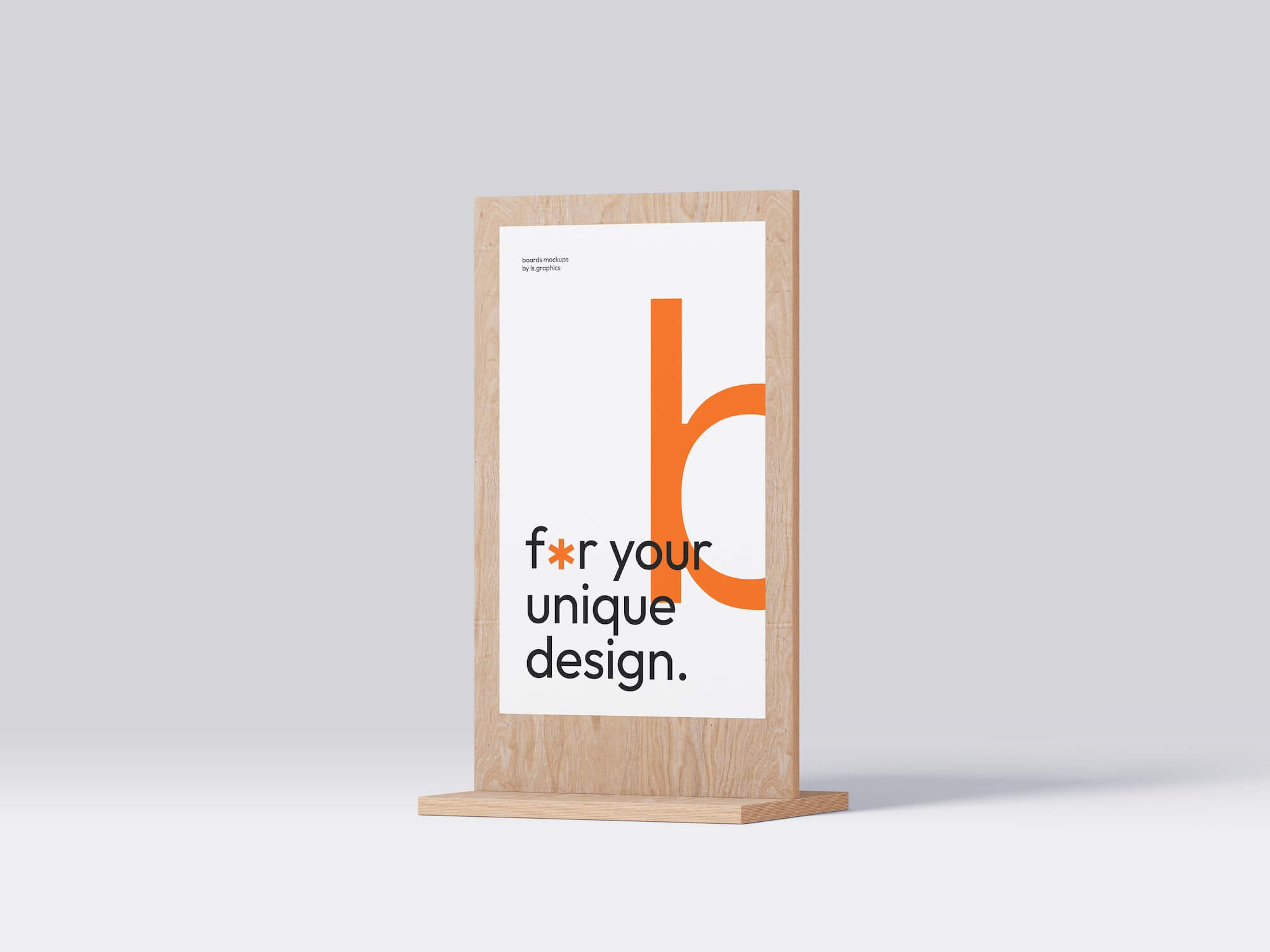 Board Mockup, Isolated, Scene 13 | Photoshop