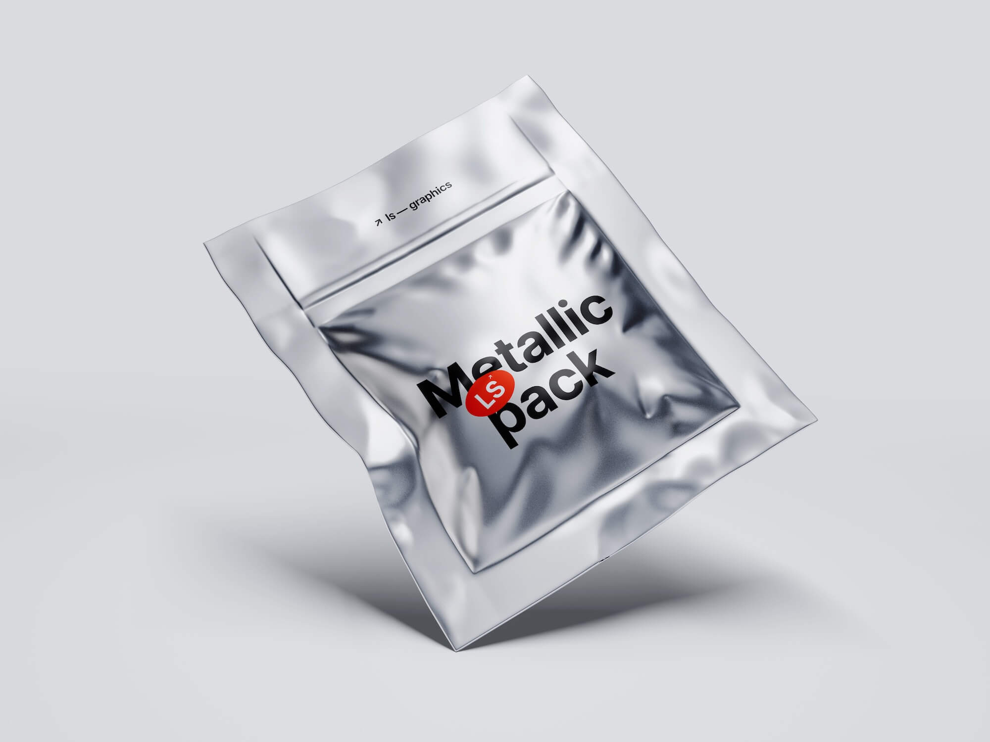 Metallic Package Mockup, Scene 03 | Photoshop