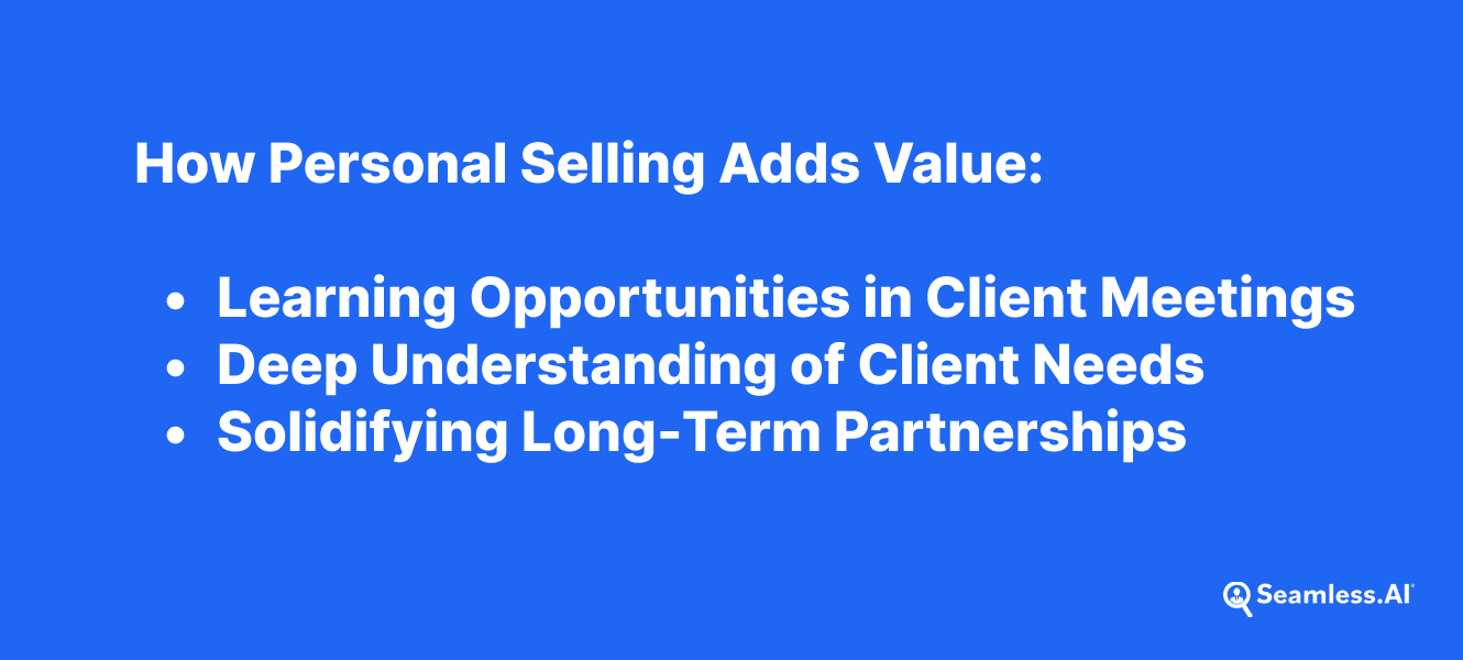 What is Personal Selling - Benefits & Examples | Seamless.AI