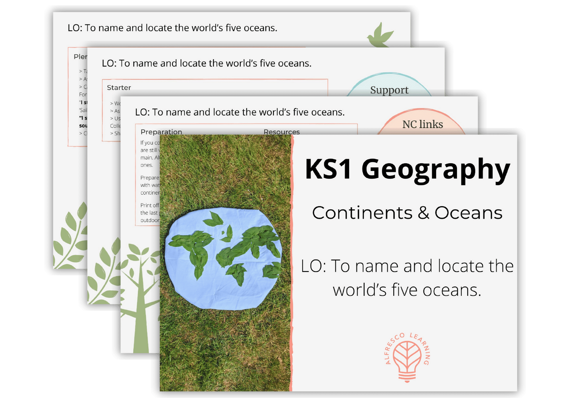 Taking KS1 - Continents & Oceans Outdoors