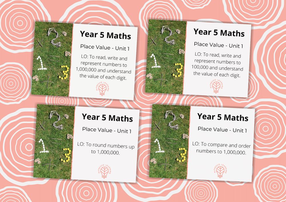 Taking Year 5 - Place Value - Unit 1 Outdoors