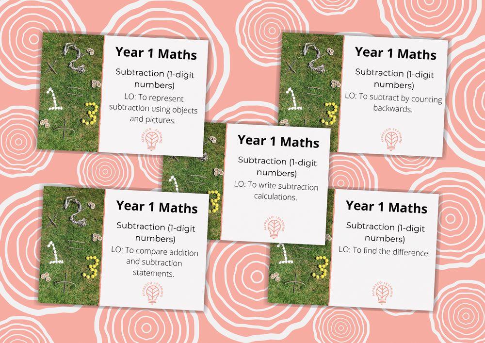Taking Year 1 - Subtraction (1-digit numbers) Outdoors