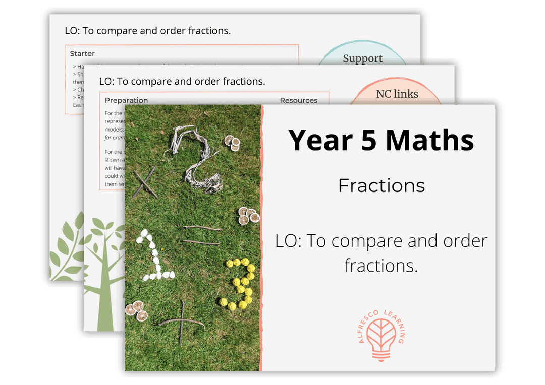 Taking Year 5 - Fractions Outdoors