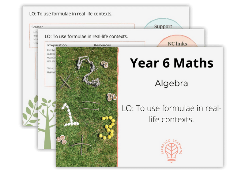 Taking Year 6 - Algebra Outdoors