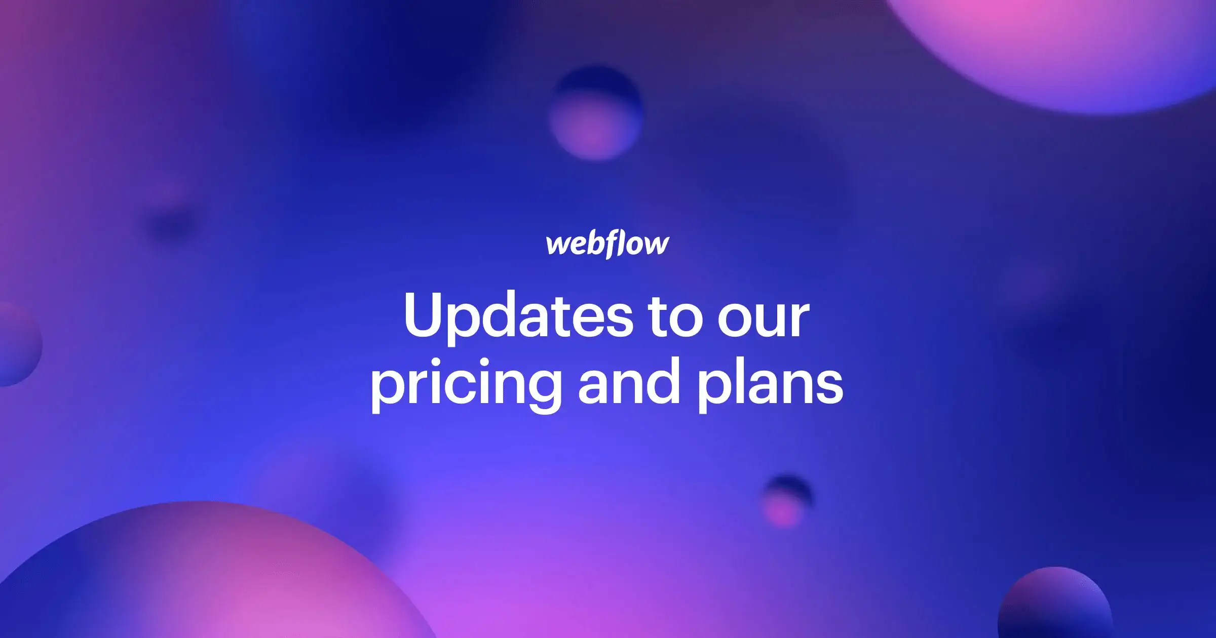 How much does it cost for a Webflow website?