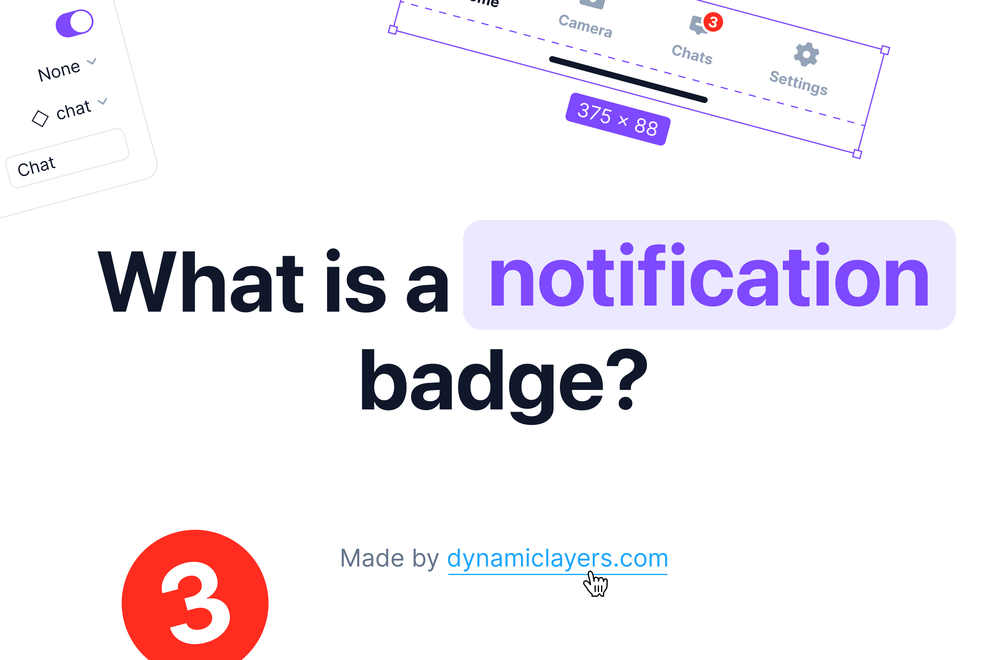 What is a notification badge?