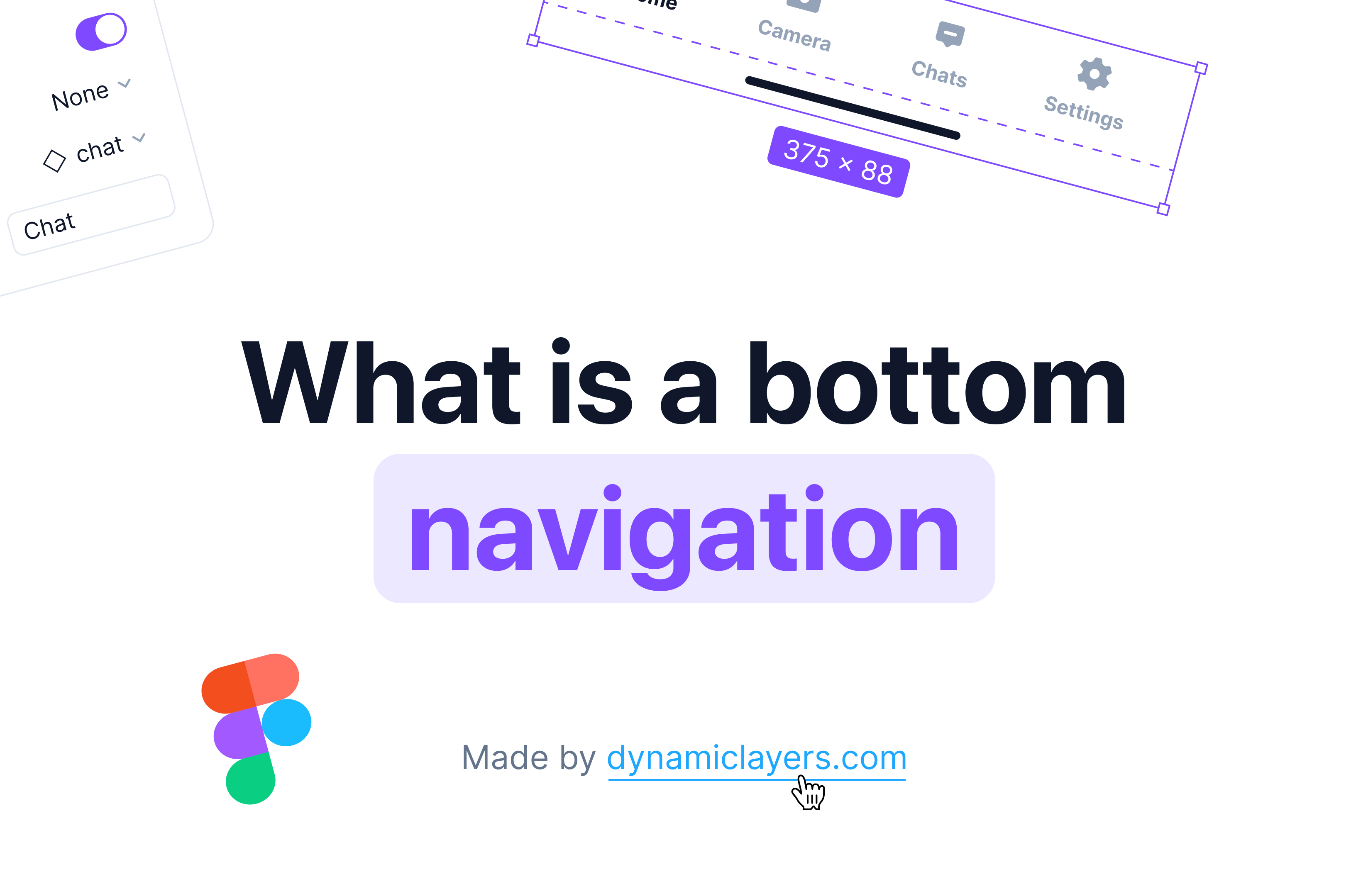 What is a bottom navigation?