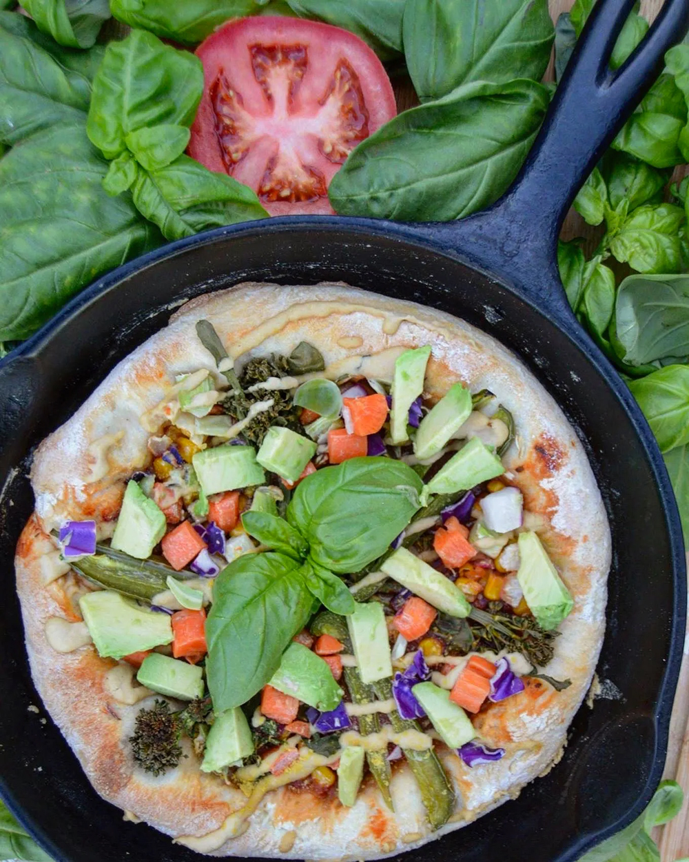 Deep Dish Vegan Pizza | Fueled Naturally