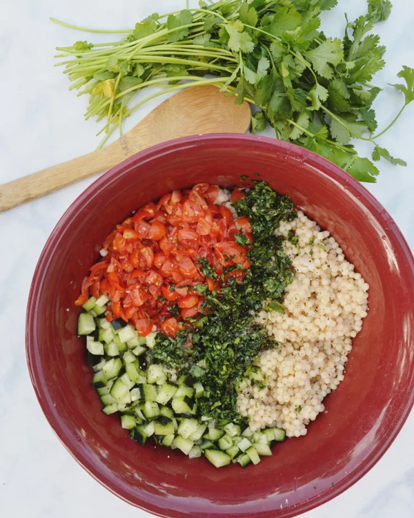 Easy Vegan Israeli Salad | Fueled Naturally