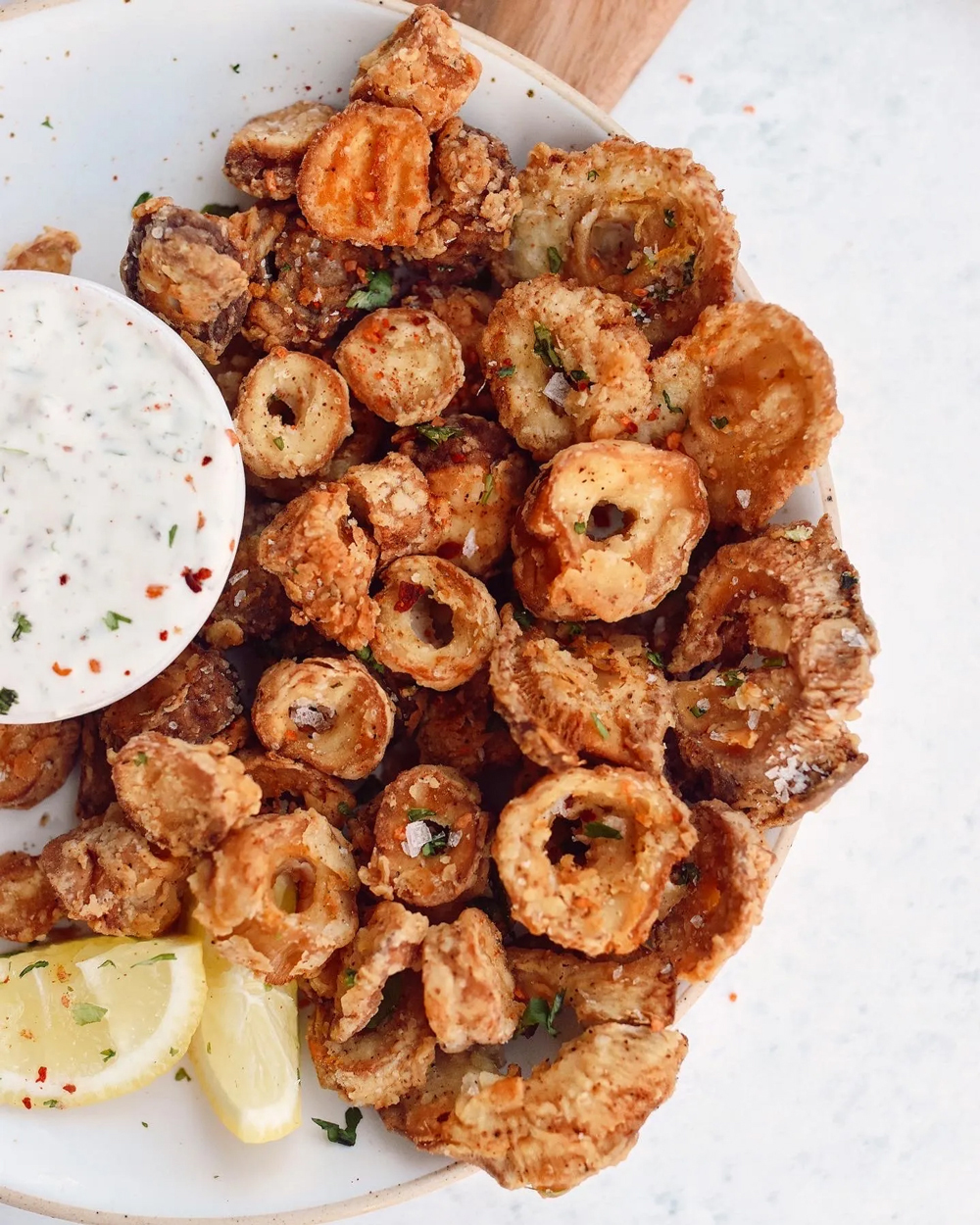 Fried Vegan Calamari | Fueled Naturally