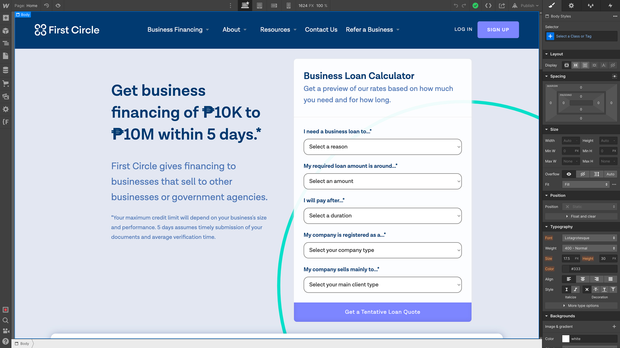 3SIX5 Digital Case Study For First Circle