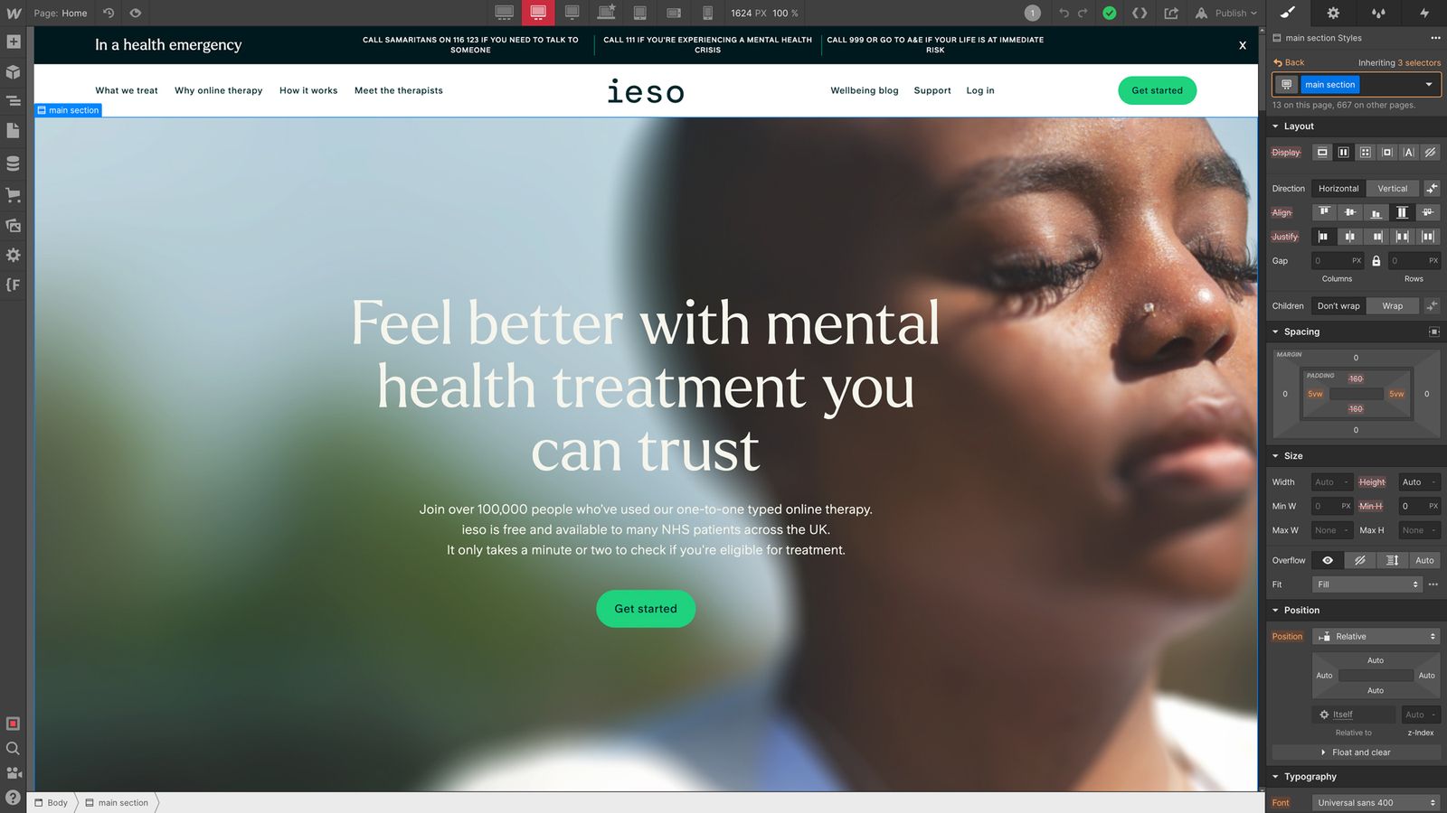3SIX5 Digital Case Study For ieso Health