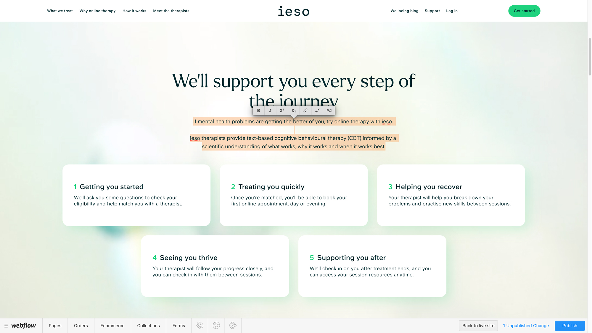 3SIX5 Digital Case Study For ieso Health