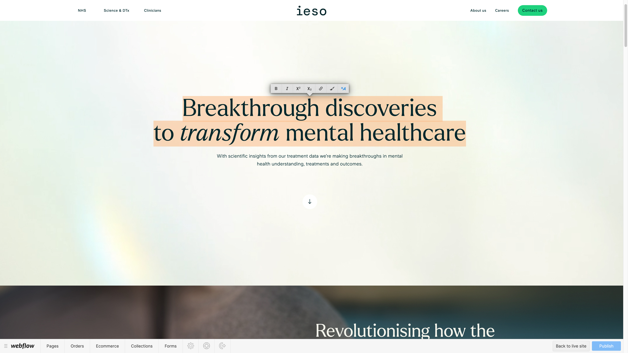 3SIX5 Digital Case Study For ieso Group