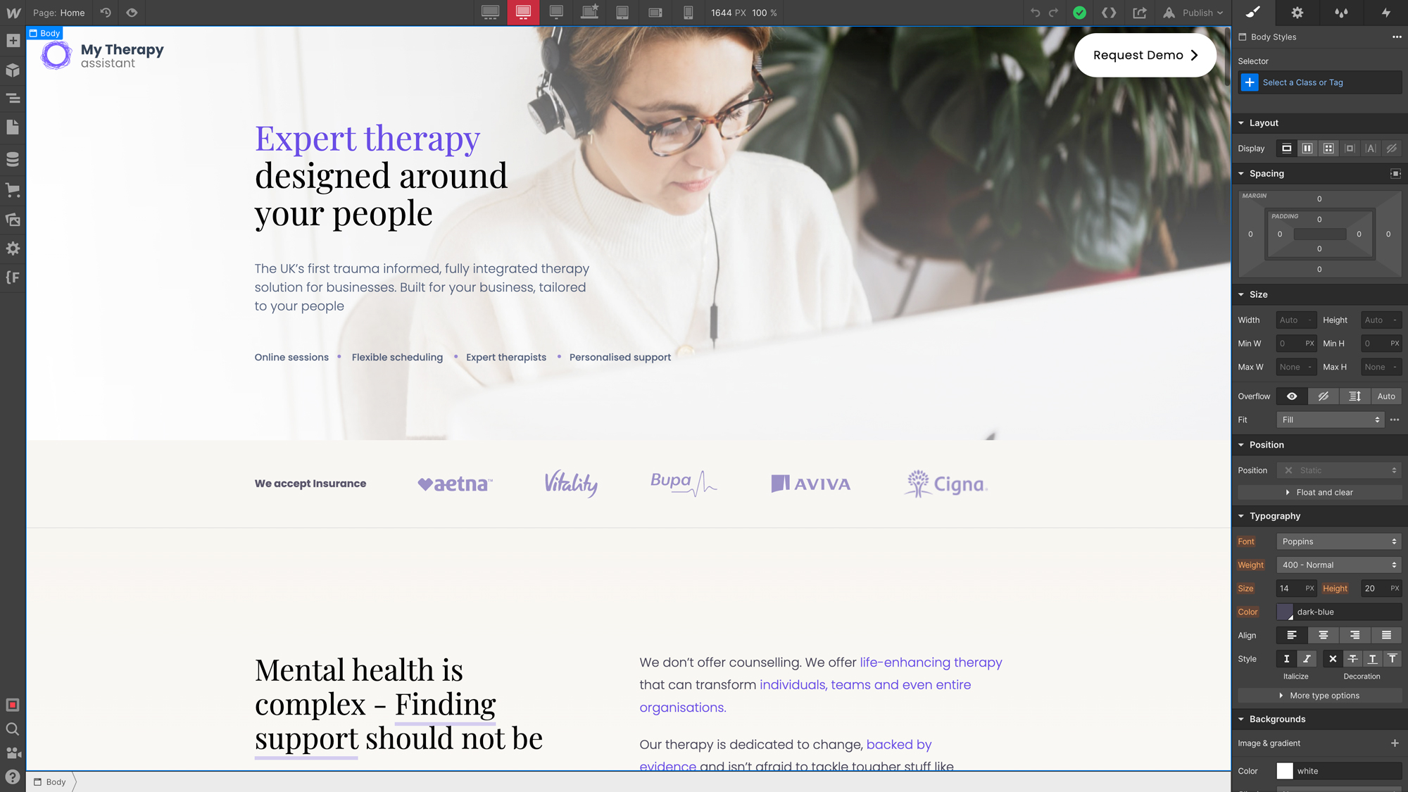 3SIX5 Digital Case Study For My Therapy Assistant