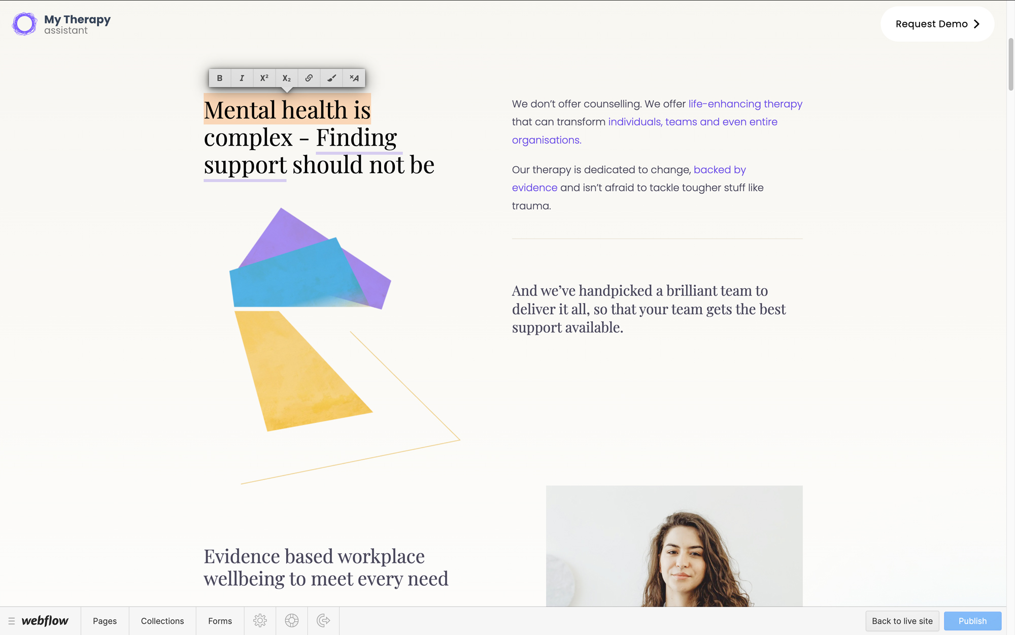 3SIX5 Digital Case Study For My Therapy Assistant