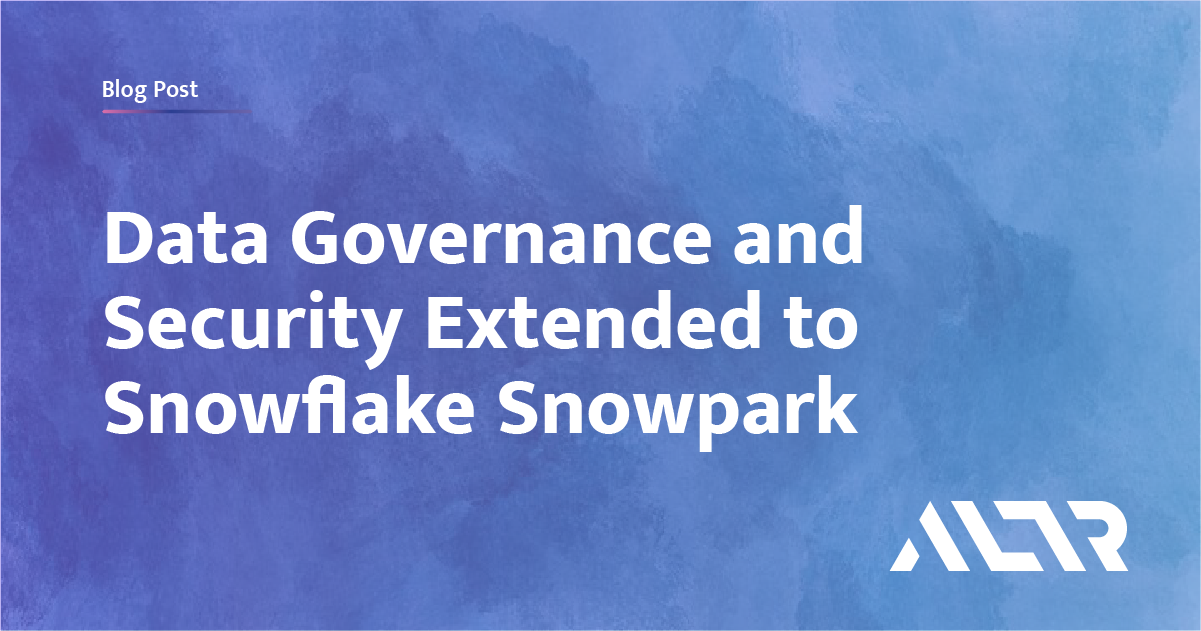 Snowflake Snowpark Data Governance and Security