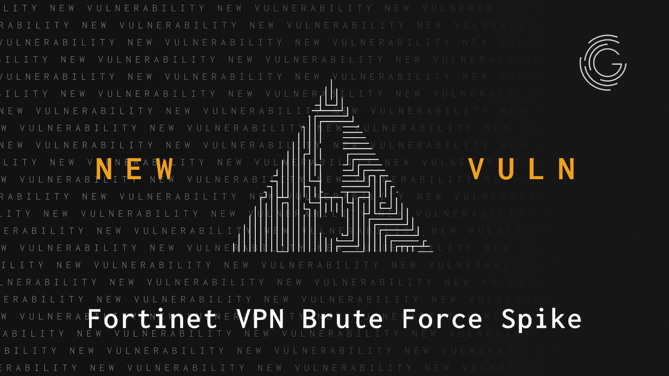 GreyNoise | FortiNet VPN BruteForce Spike