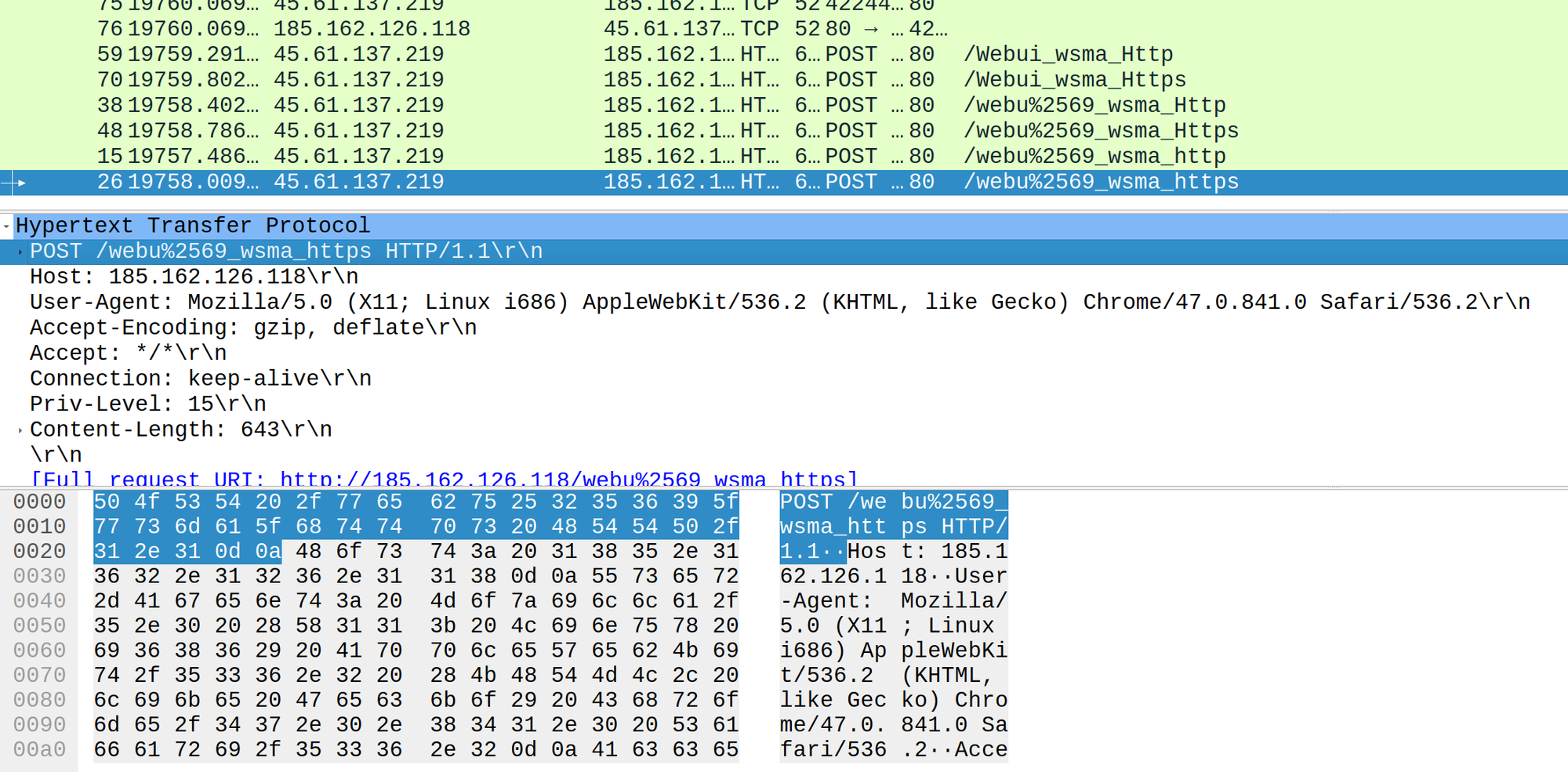 Case Study: Detecting Cisco IOS XE Emerging Exploitation