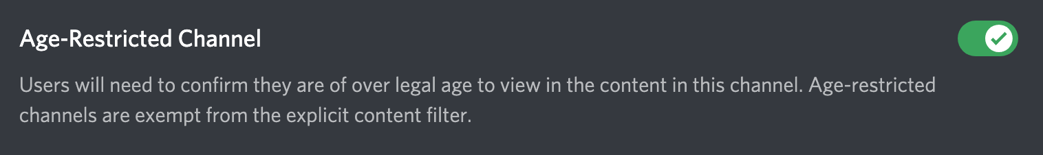 Age-Restricted Content Policy | Discord Safety