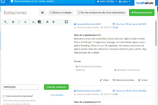Crea plantillas de evoluciones, enmienda los avances y más | ACTUALIZACIÓN