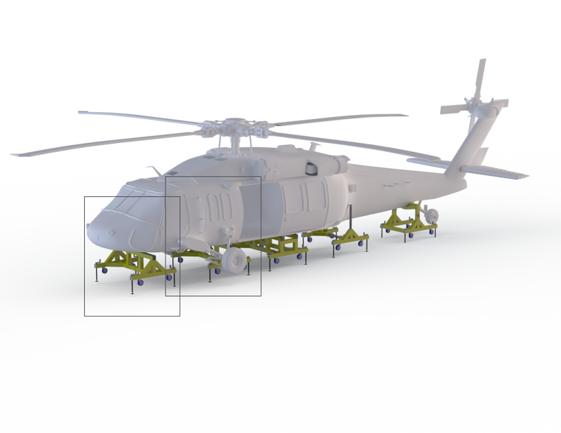 UH-60 Black Hawk Shoring Stand (Single)