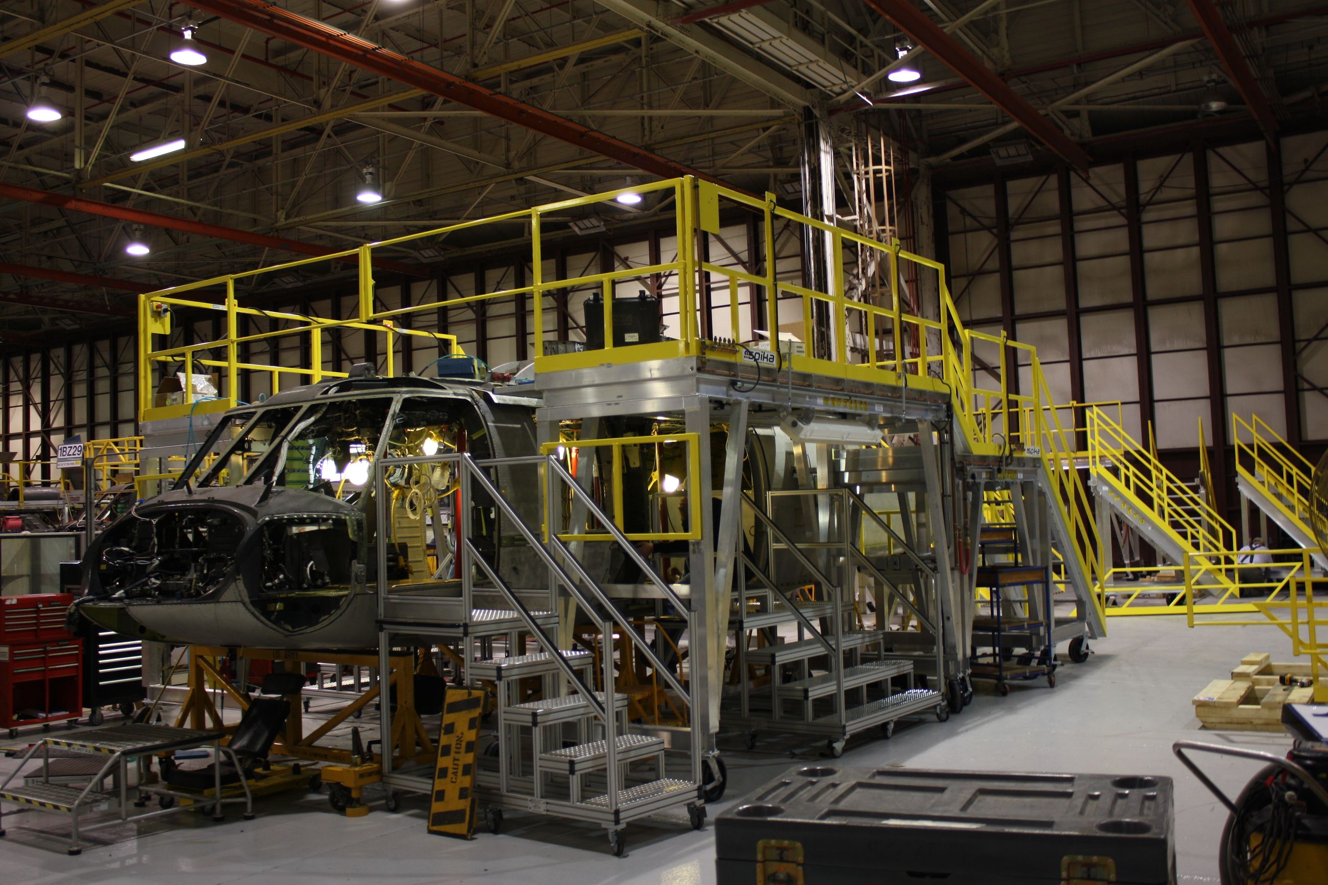 Rotary Wing Stands for a Large Depot Maintenance Facility