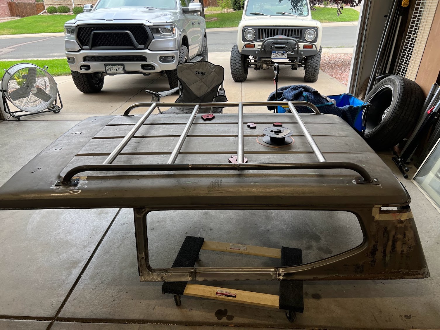 Scout II Roof Racks, Tube Doors and Rocker Slides built by Scout Racks