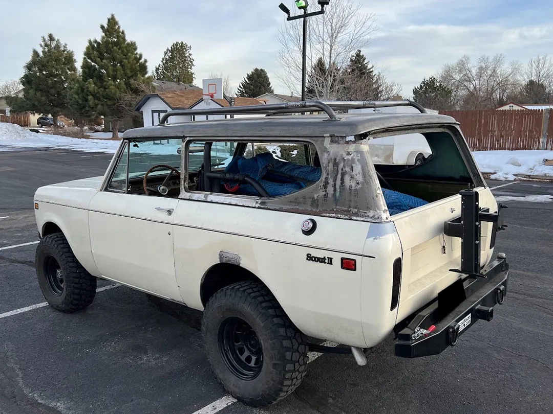 Scout II Roof Racks, Tube Doors and Rocker Slides built by Scout Racks