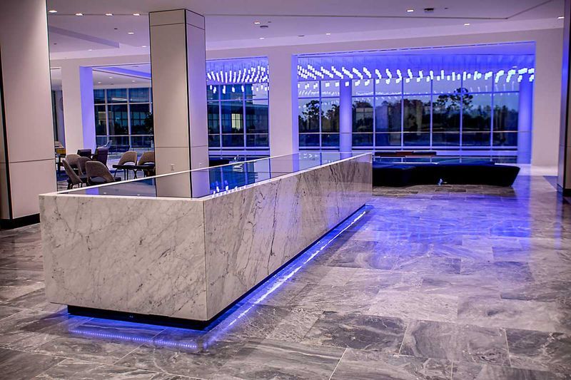 The Ultimate Touch Table - 21 Feet Long and Clad with Italian Marble