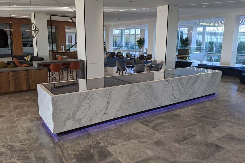 The Ultimate Touch Table - 21 Feet Long and Clad with Italian Marble