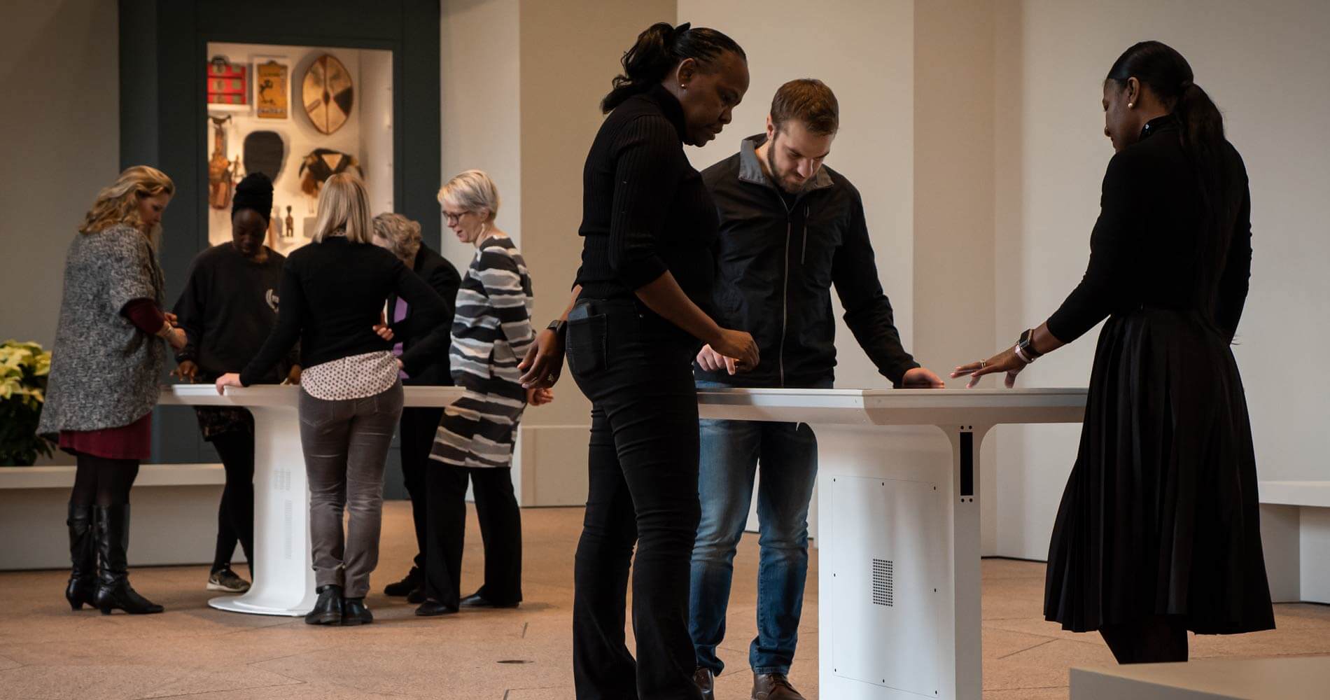 Touch Table Exhibits Let Visitors Delve Into the Diversity of African Art