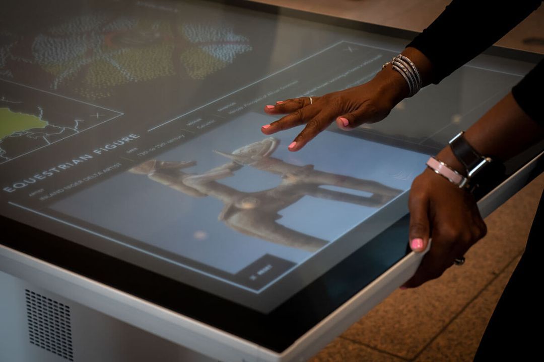 Touch Table Exhibits Let Visitors Delve Into the Diversity of African Art