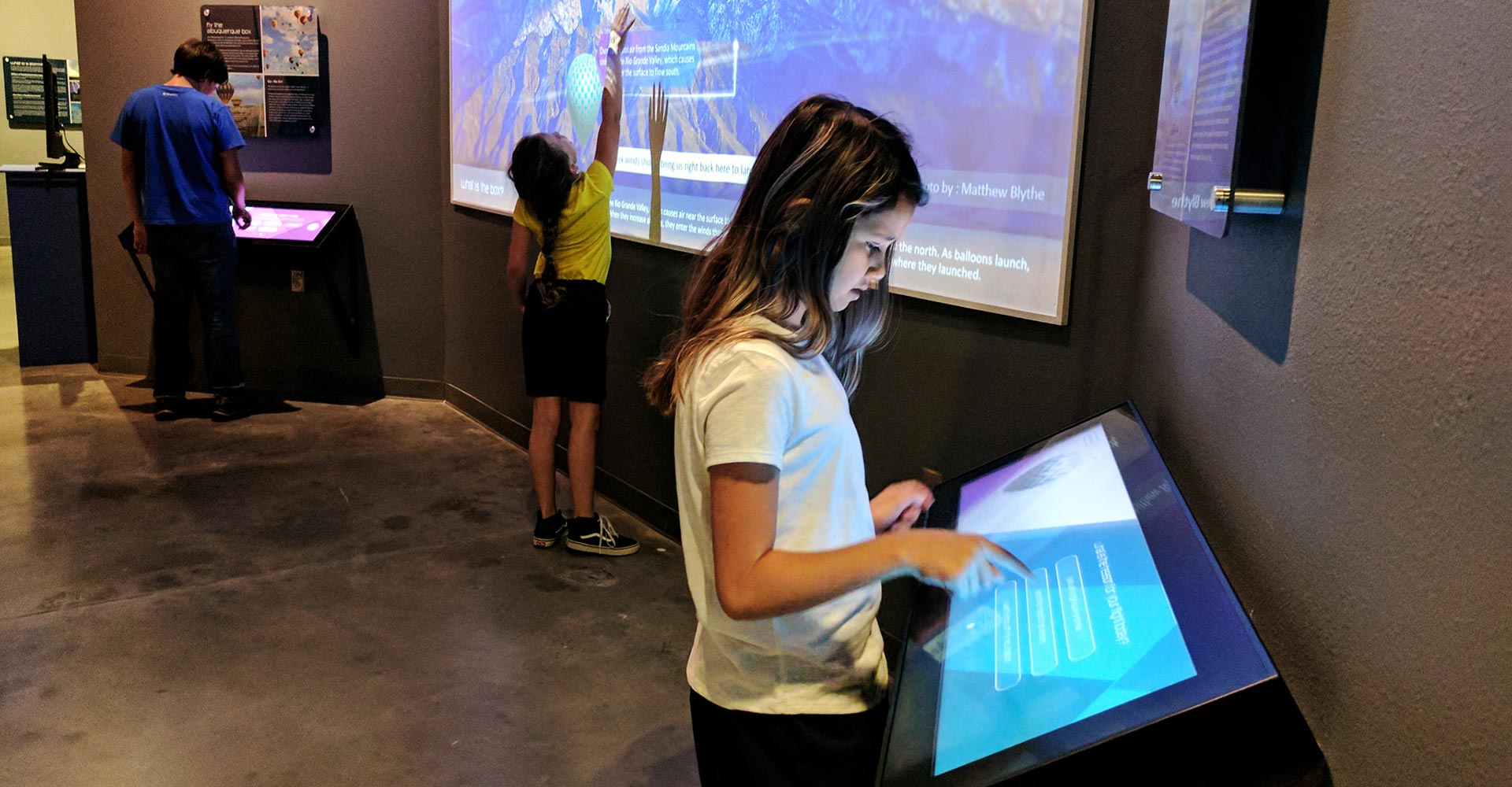Museum Visitors Explore the Weather Lab