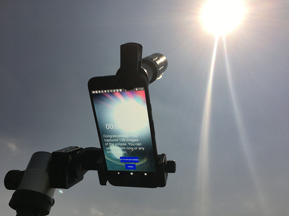 Eclipse Megamovie Mobile: Citizen Science with a Smartphone