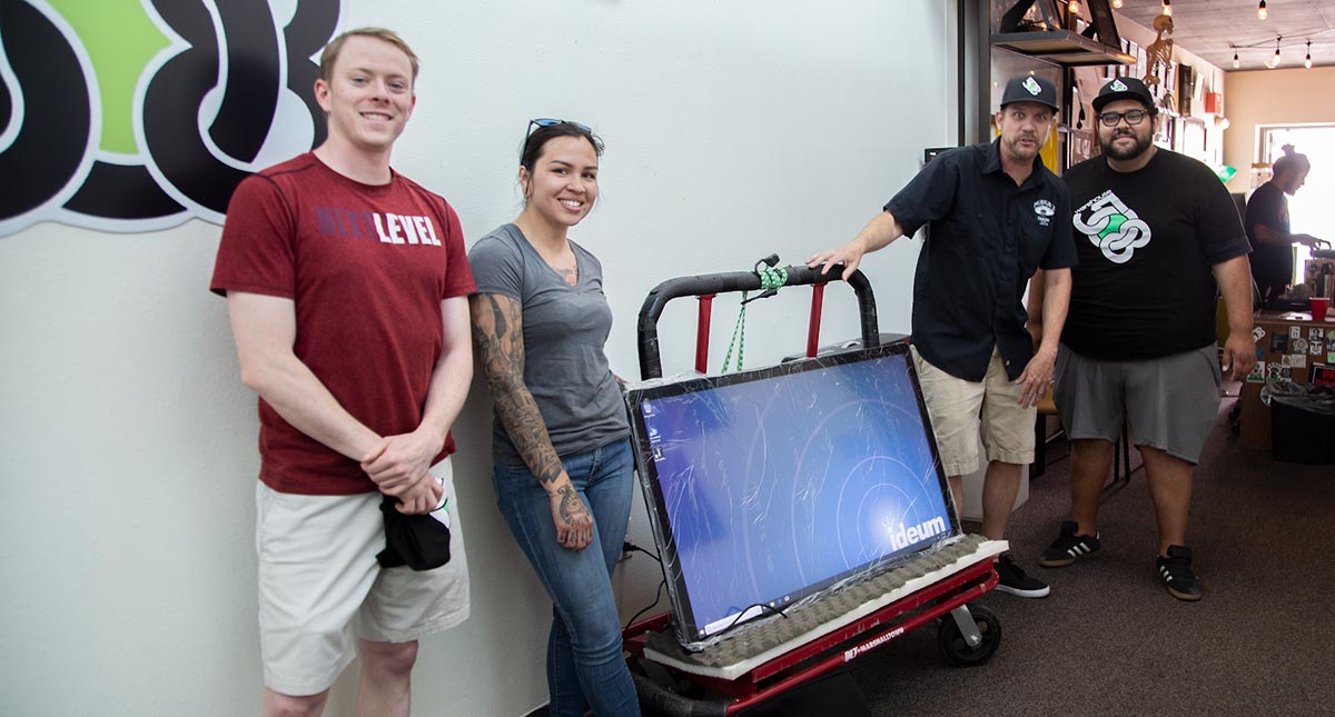 Ideum Donates Wall-Mounted Touch Display and Computer to Warehouse 508