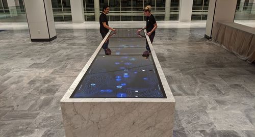 Ideum Builds Massive Multi-Display Marble Touch Table