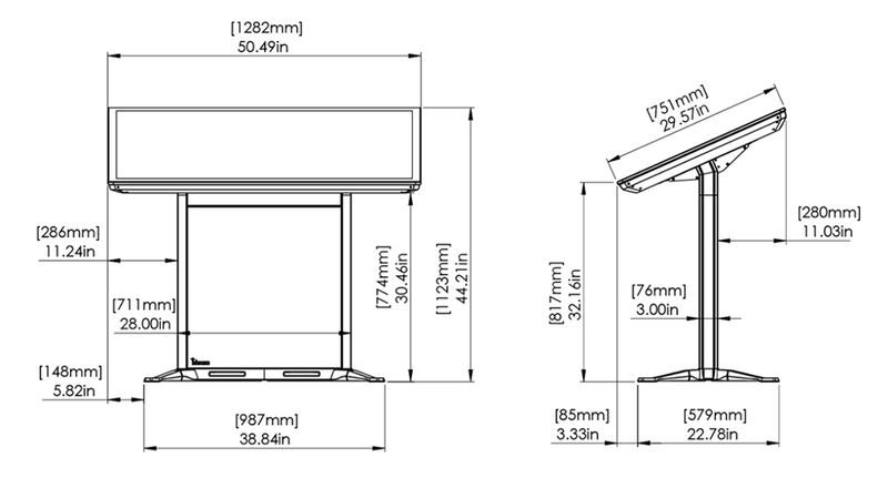 Drafting II - Drafting Style Touch Table Kiosk by Ideum