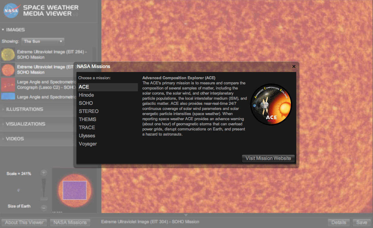 NASA Space Weather Viewer (for Mobile)