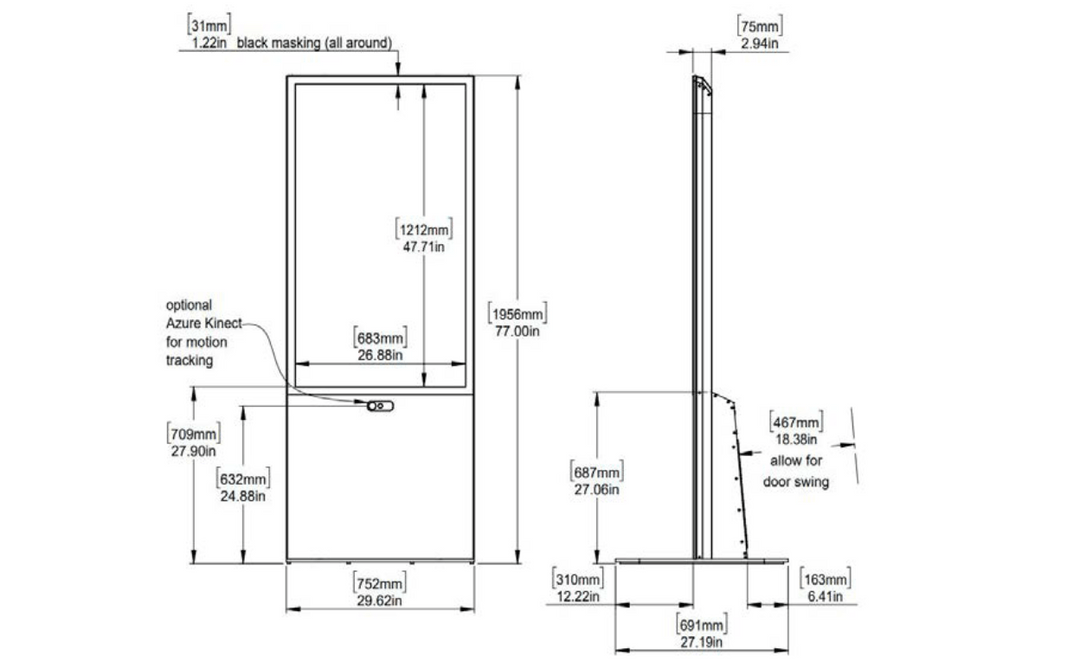 Portrait - Touch and Motion Kiosk by Ideum