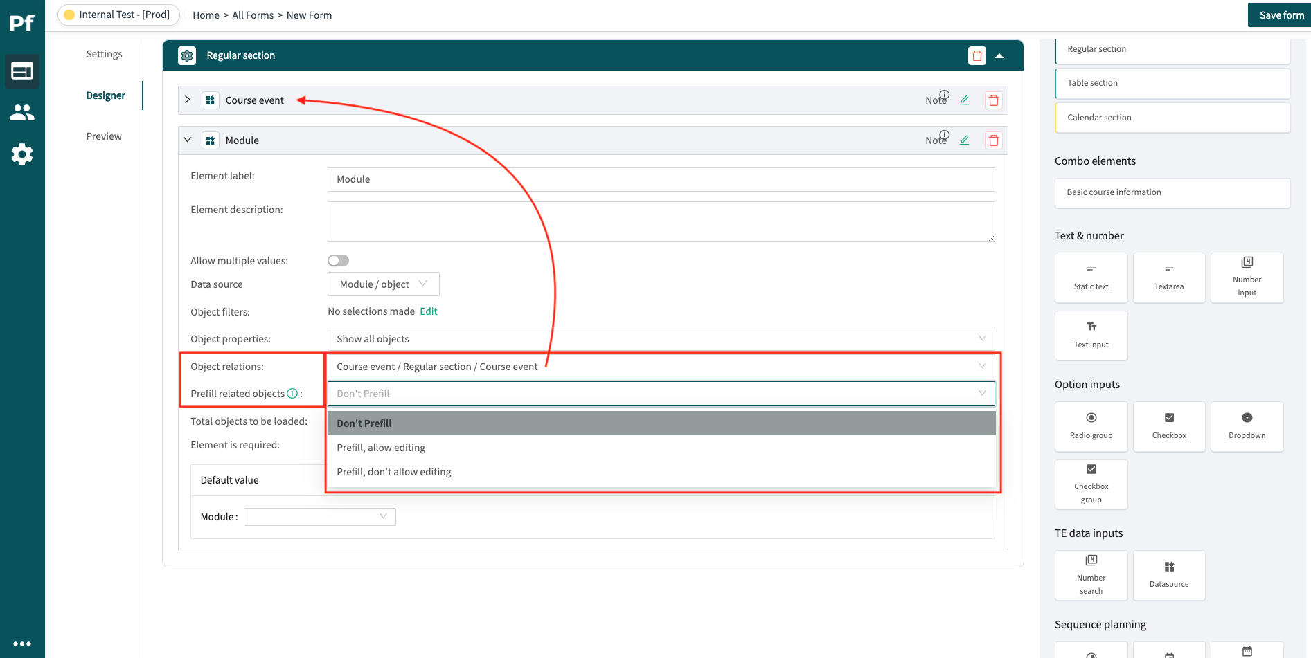 How to pre-fill objects in form submissions | TE Academy