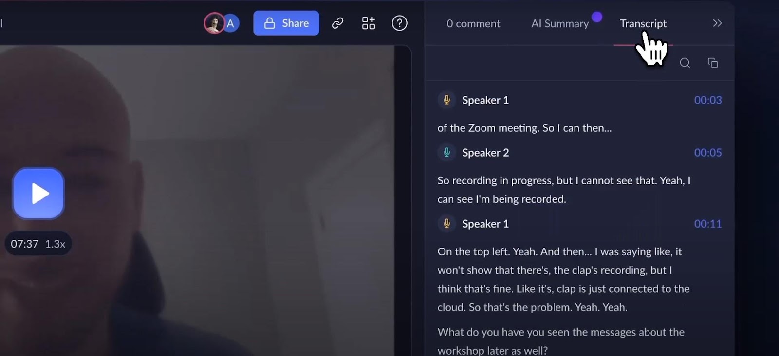 How to (Easily) Access the Transcript of a Call | Claap