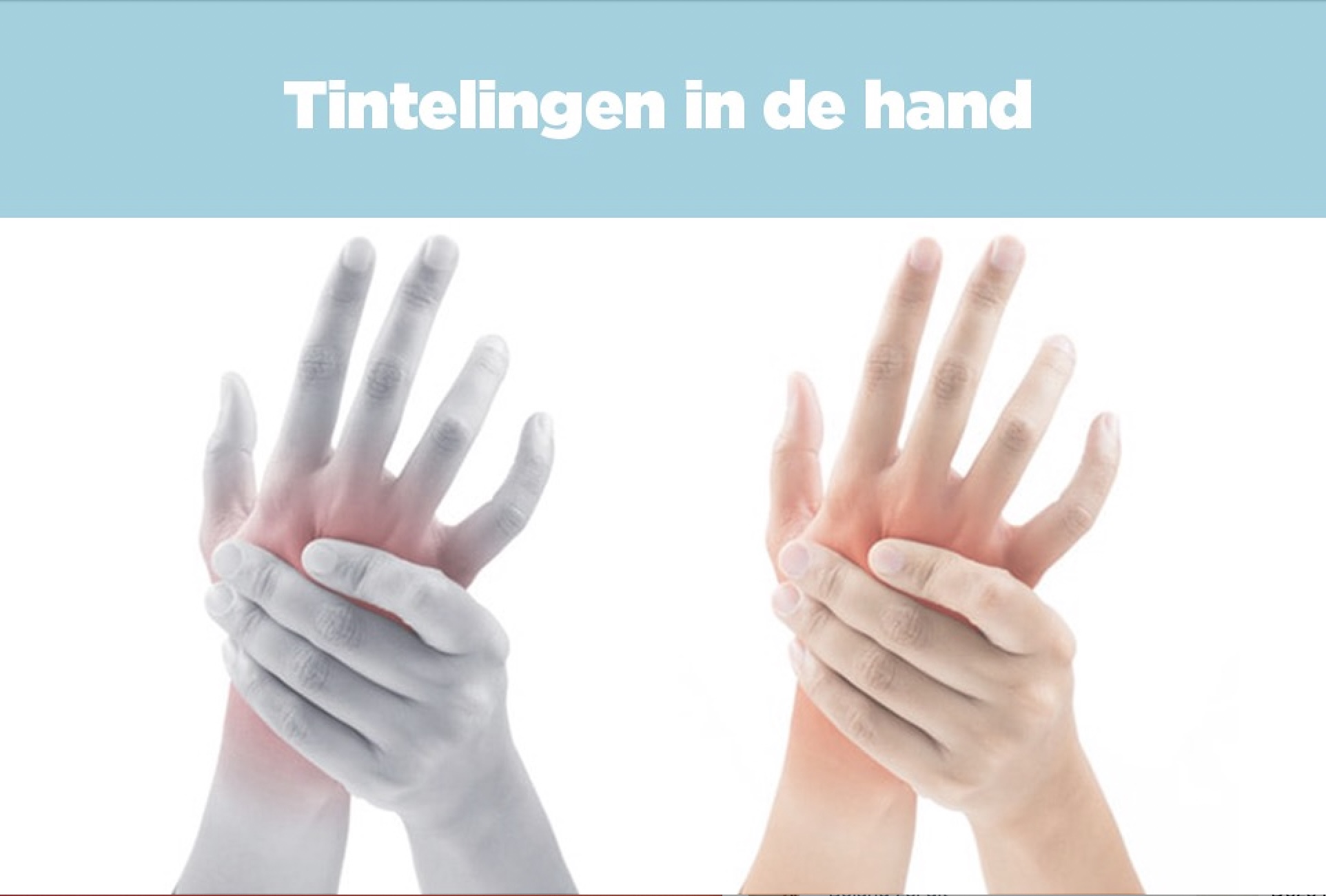 Tintelingen in de arm of handregio | PhysiqCare Fysiotherapie | Zoetermeer