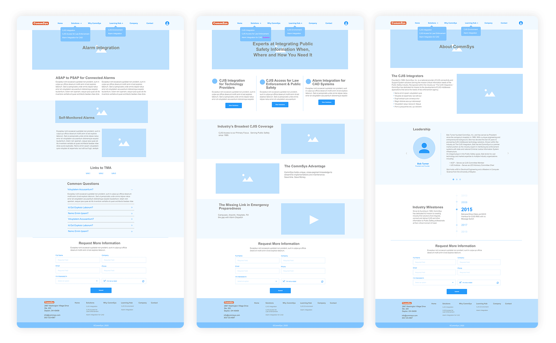 BDD-CommSys Website Redesign