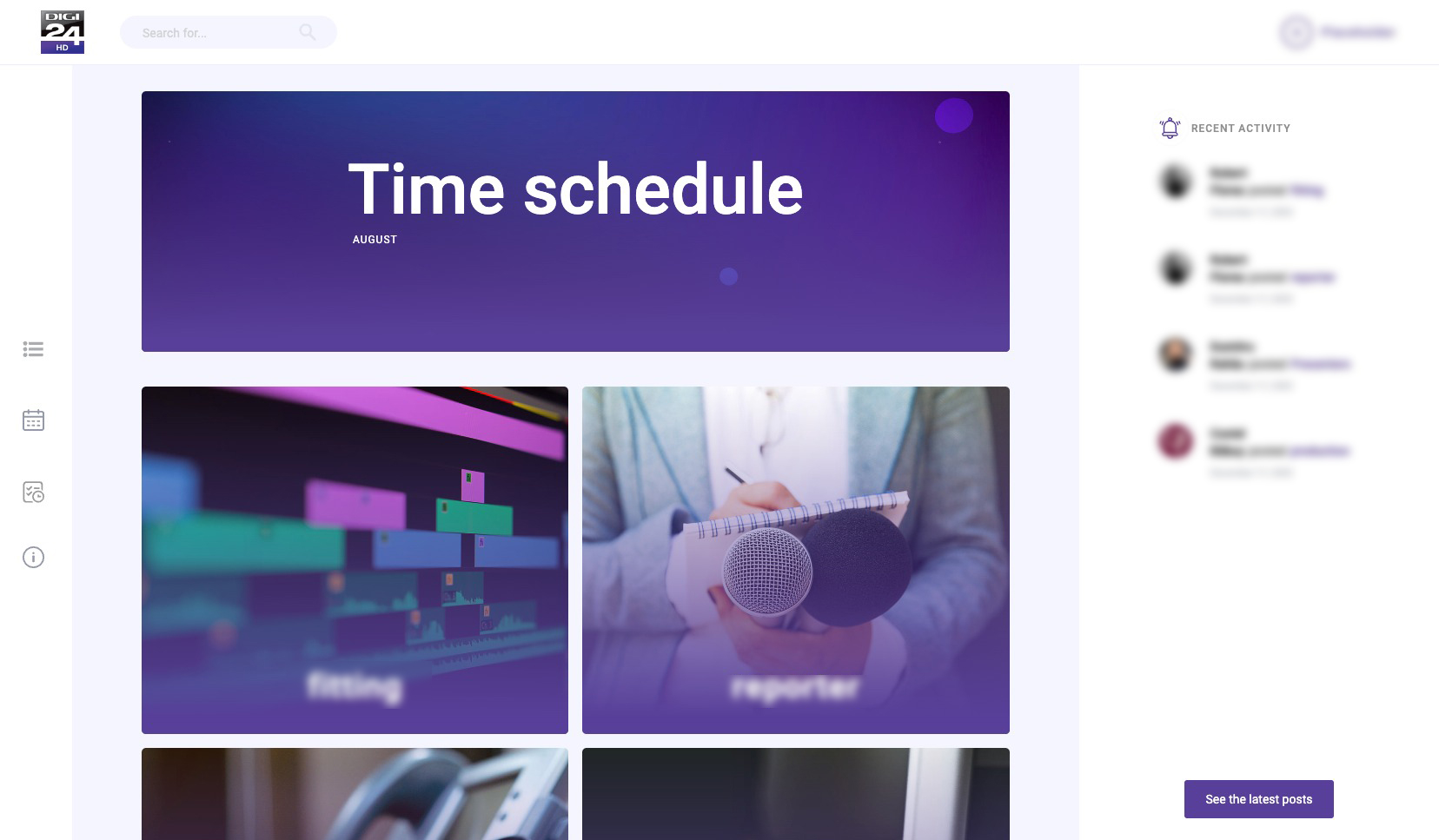 Stega x Digi 24 Intranet - Project Showcase