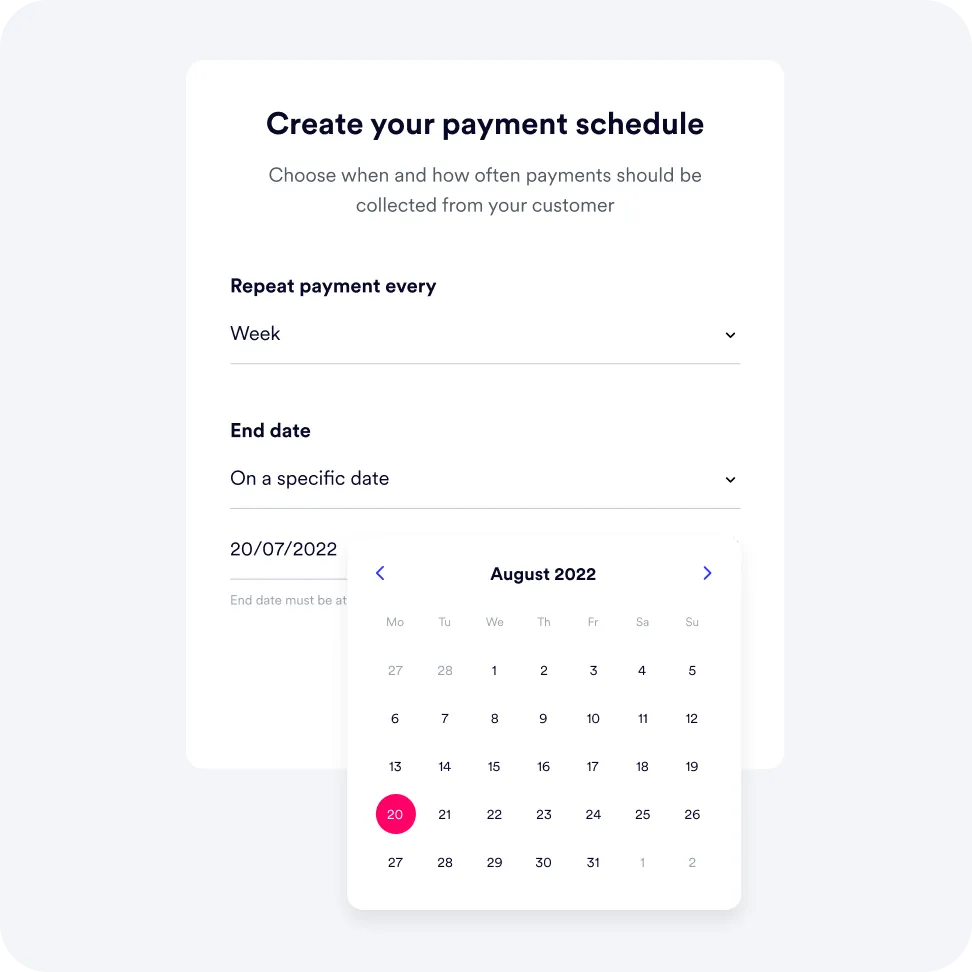 Recurring payments - Mamo Business
